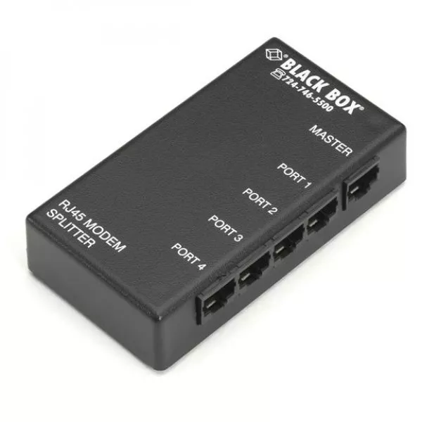 The Music People B2B - 4-Port Modem Splitter - RS-232 on RJ-45 - BLACK BOX