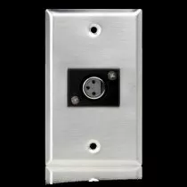 The Music People B2B - Single Gang Stainless Steel Plate with (2) Female...